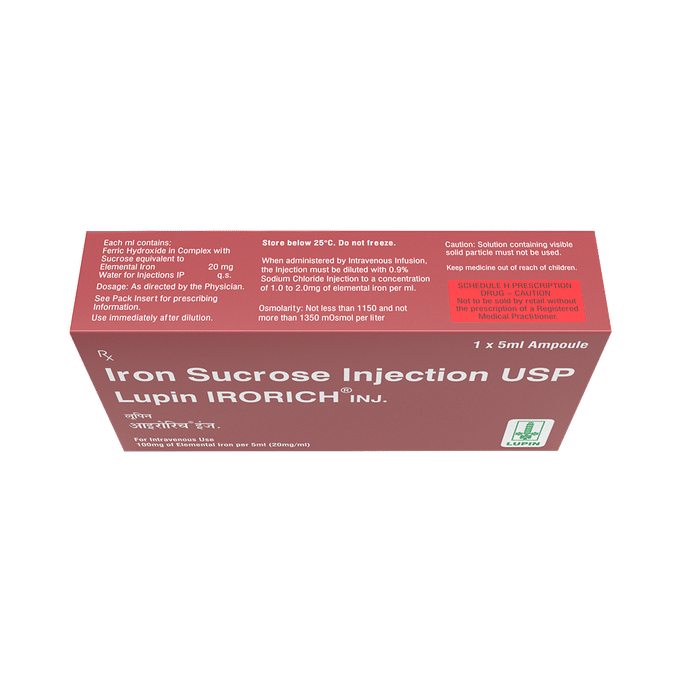 Lupin Irorich Injection buy now @ ₹267.90 Injection | Online Rengas ...