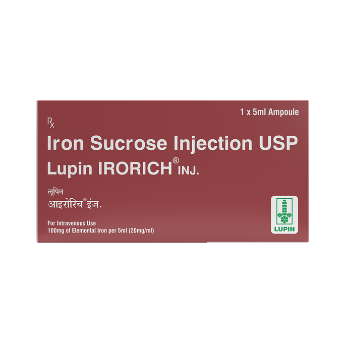 Lupin Irorich Injection buy now @ ₹267.90 Injection | Online Rengas ...
