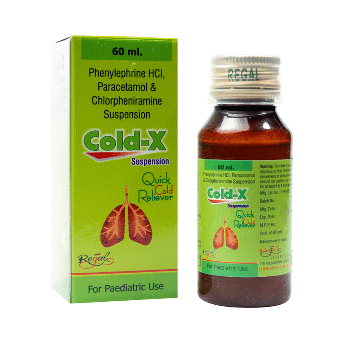 Cold-X Oral Suspension buy now @ ₹73.6 per 1 Bottle | Online Rengas ...