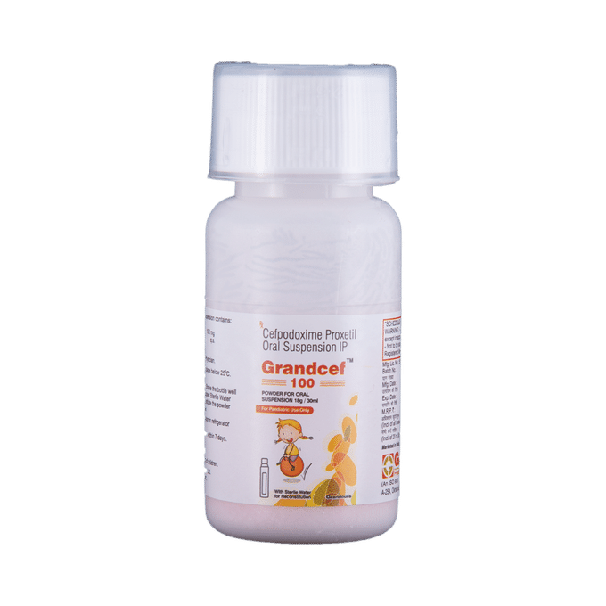 Grandcef 100 Oral Suspension buy now @ ₹129.2 Suspension | Online ...